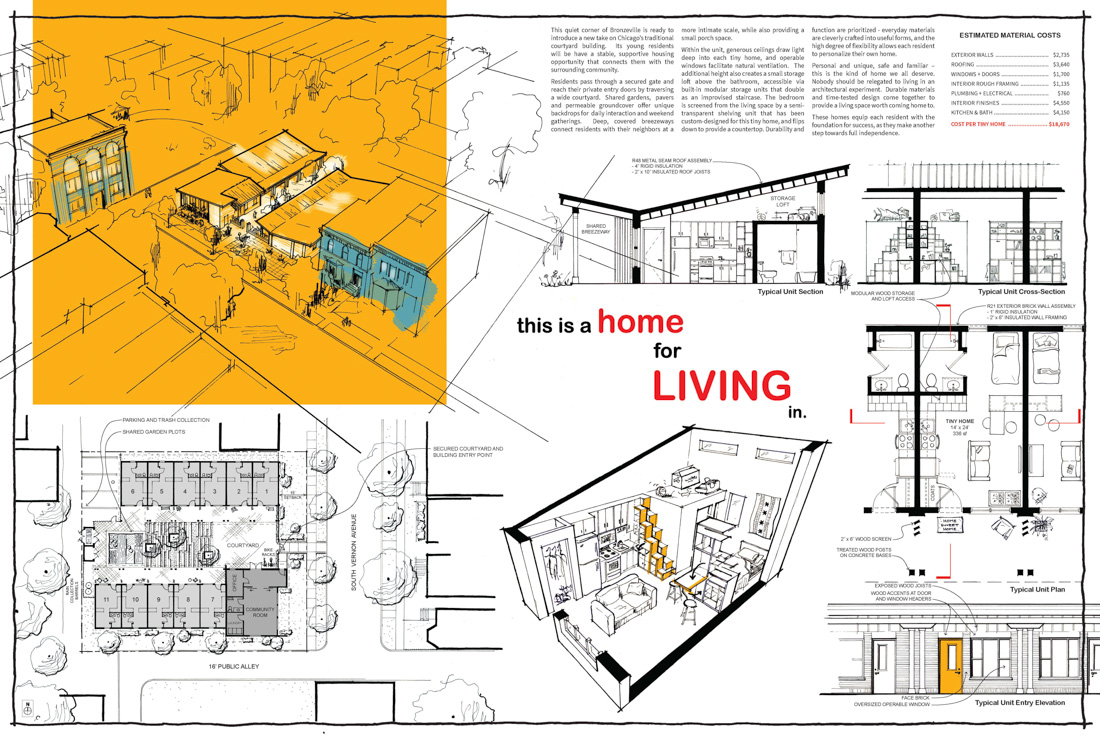 Chicago architects design tiny solution to youth homelessness - Medill ...
