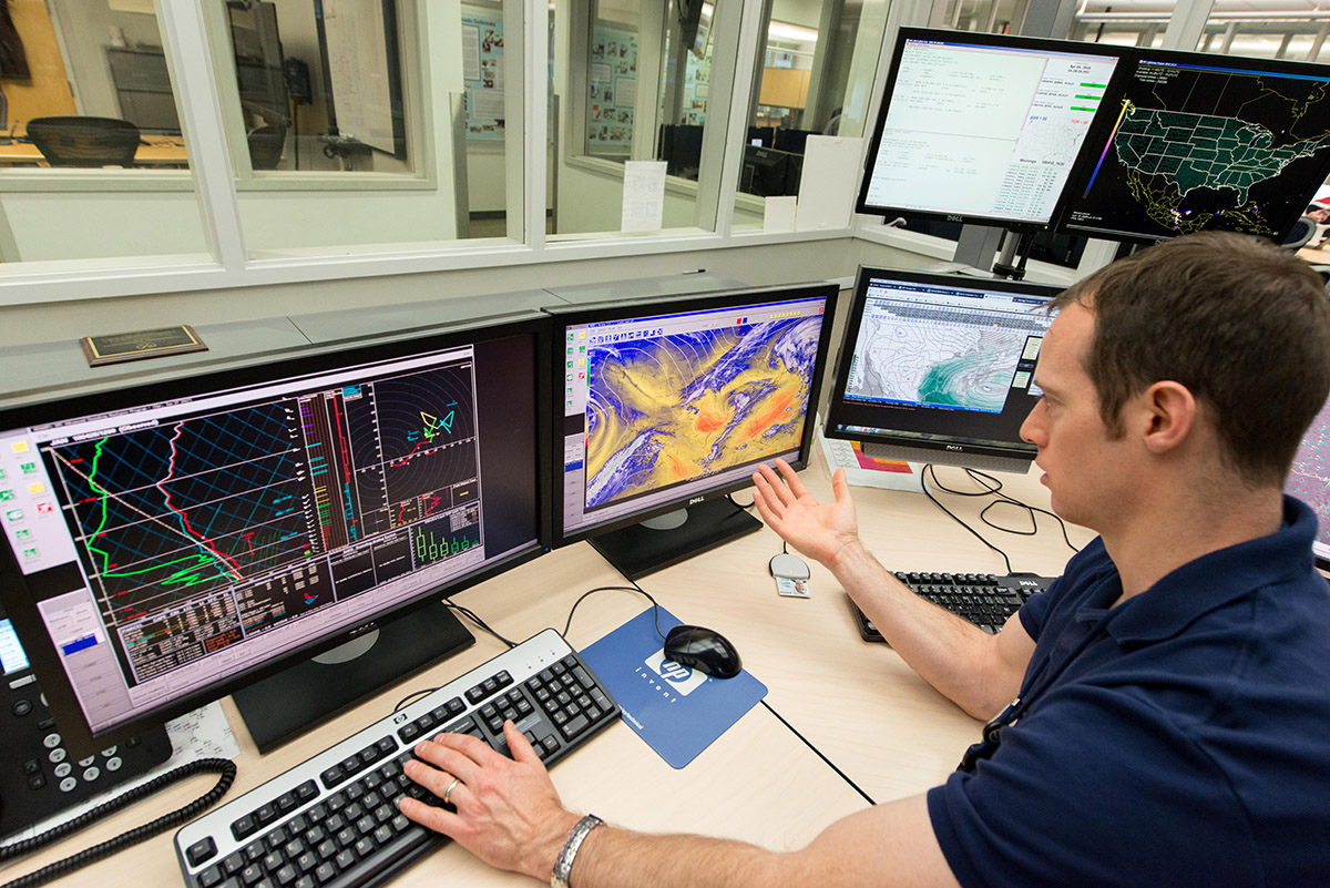 Always on alert! Two days in the national Storm Prediction Center ...